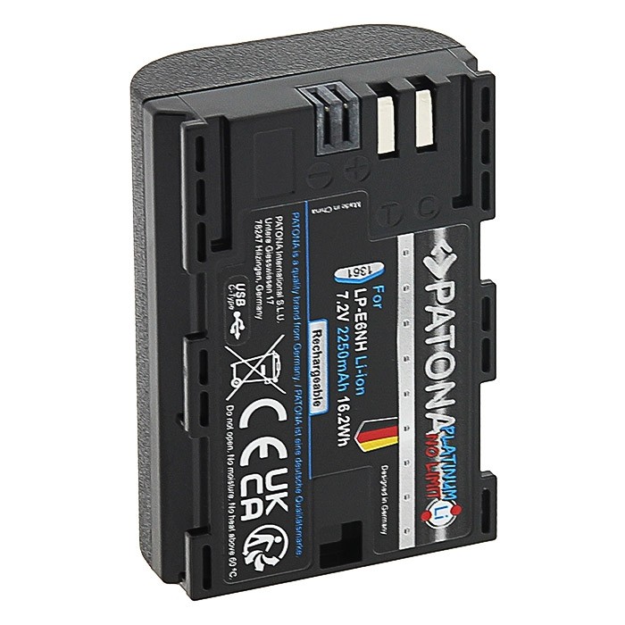 Patona Platinum Bateria LP-E6NH com USB-C (2250mAh)