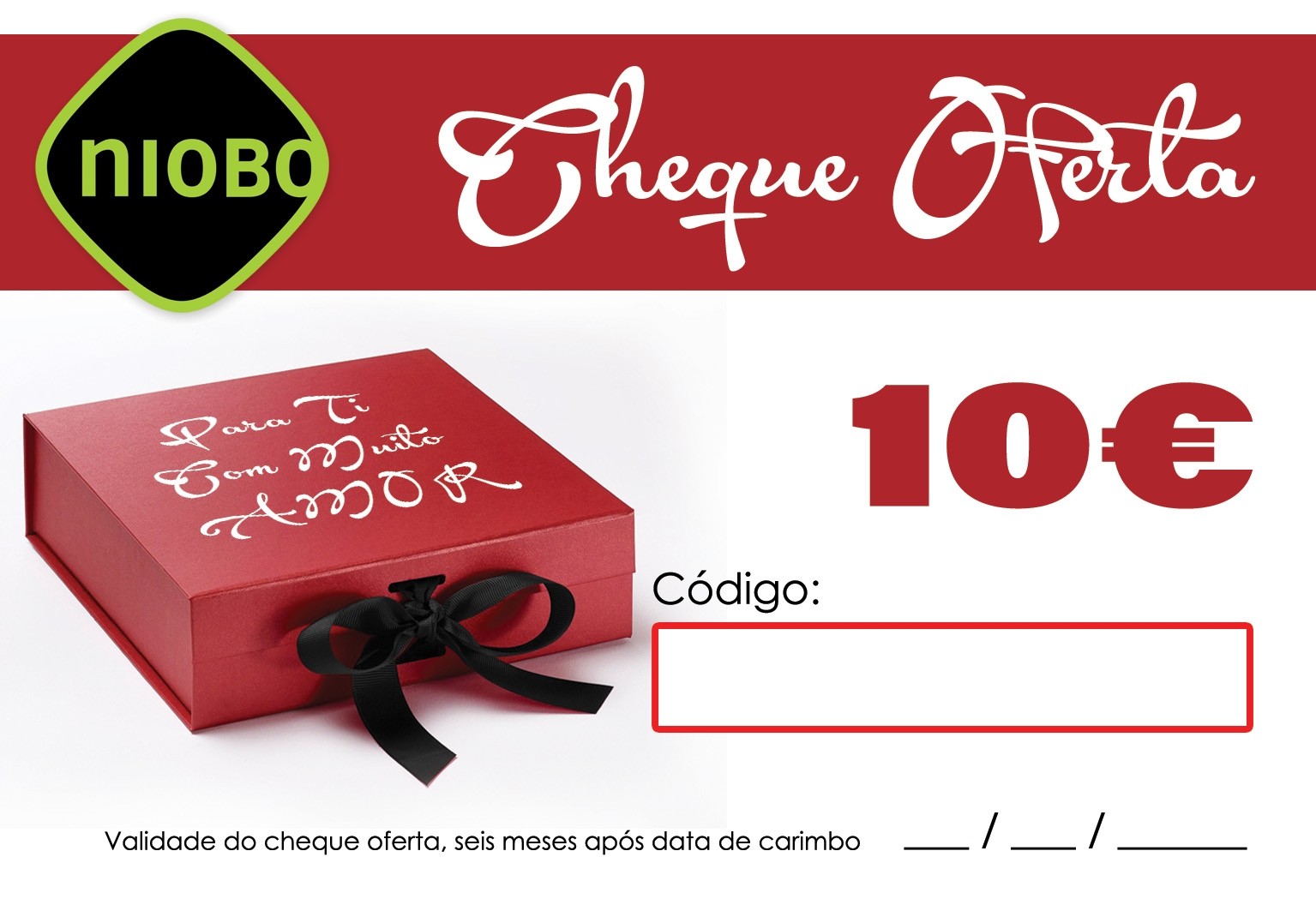 Cheque Oferta 10 Euros Love